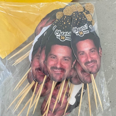 Personalized Face Stick, Face on a Stick Prop, Photo Face Stick, Big ...