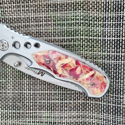 Funeral Flower Knife, Memorial Knife, Knife Made With Flower Petals ...