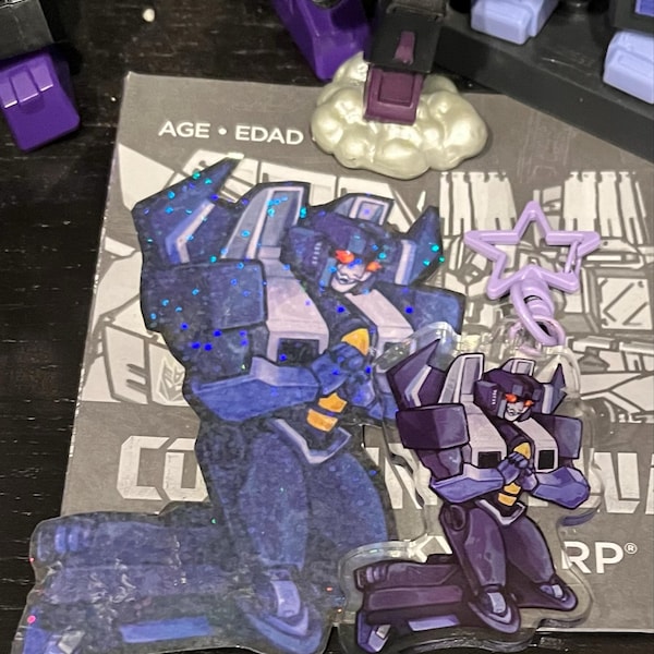 Transformers Trine Keychains, Hand Cut Stickers, Starscream ...