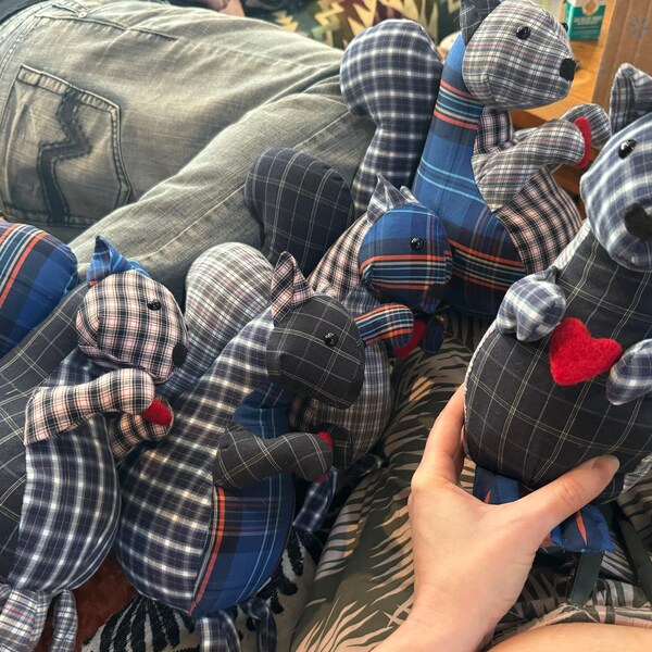 Memory SQUIRREL - Handmade Keepsake Animal - Made From Love One's ...