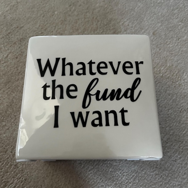 Custom Savings Jar Sticker Personalized Money Jar Decal Travel Fund ...