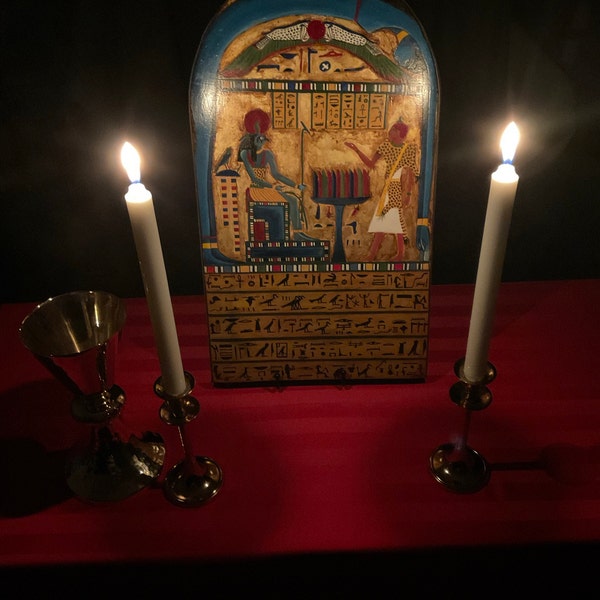 Stele of Revealing of Aleister Crowley * 22K * Egyptian Stele of Ankh ...