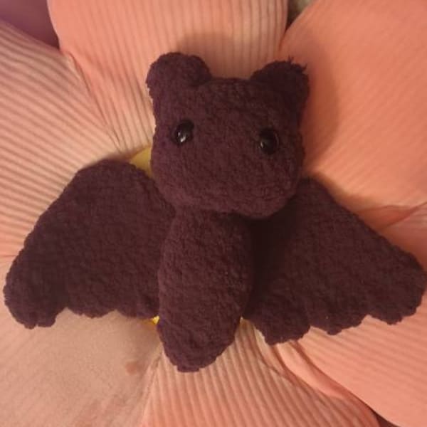 PATTERN: Plush Binx the Bat Pattern - Amigurumi Chunky Bat Pattern ...