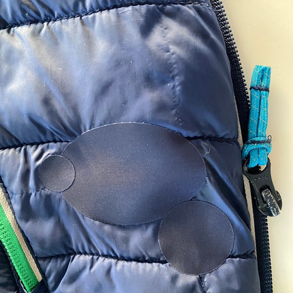 Puffer Jacket Repair RED Self-adhesive, Pre-cut Patches, Soft ...