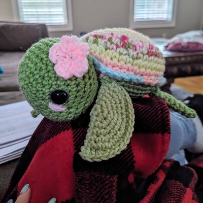 Crochet Turtle Pattern 2 Sizes regular and Jumbo PDF Download Beginner ...