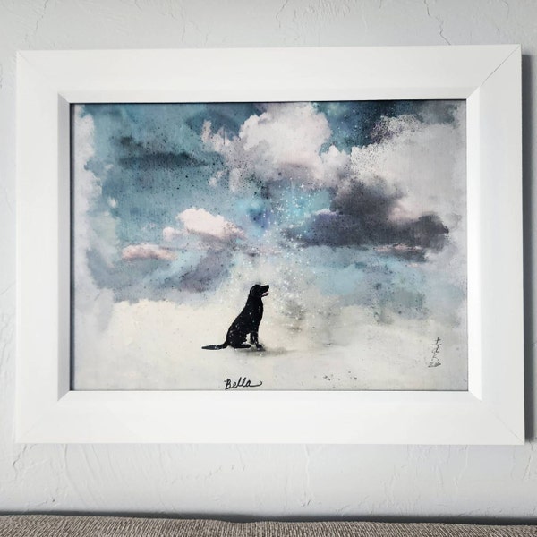 Pet Memorial, Pet Loss, Rainbow Bridge, Pet Sympathy Art, Dog Art ...