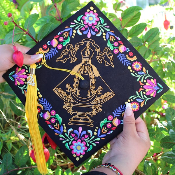 Embroidered Teachers Graduation Cap Topper Graduation Cap Decoration ...