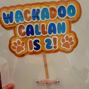 Wackadoo Cake Topper - Etsy