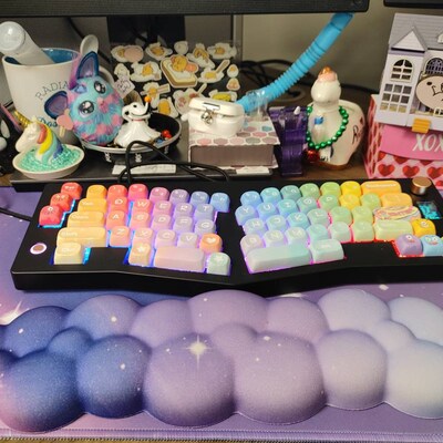 Gradient Shadow Side-printed Keycap Set, OEM Profile, Shine-through ...