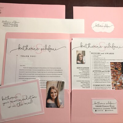 Elsa Sorority Resume, Cover & Photo Collage CANVA Templates - Etsy