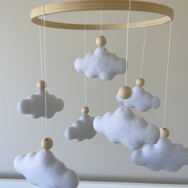 Moon Baby Mobile, Moon Stars Cloud Baby Mobile, Starry Night Baby ...