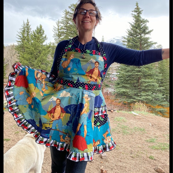 Vintage Style Retro Apron Printable PDF Pattern - Etsy Canada
