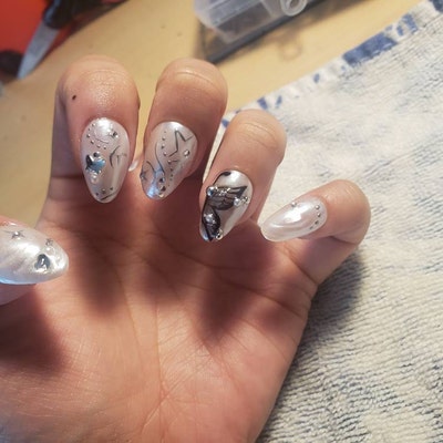 Heat Map Square Press on Nails / 3d Nails / Luxury Press on Nails ...