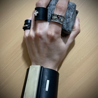 CRACK Ring-brutal Silver Cracked Ring for Men and Women. Rough Handmade ...