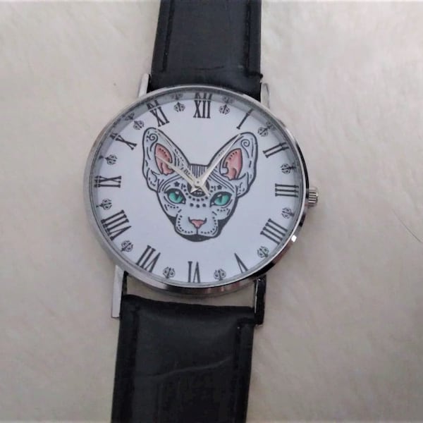 Сat Watch, Sphinx Cat Watch, Ladies Watch, Men's Watch, Christmas Gift ...