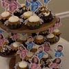 Rapper Hat Gold Chain Funny Custom Face Photo Birthday Cupcake Toppers ...