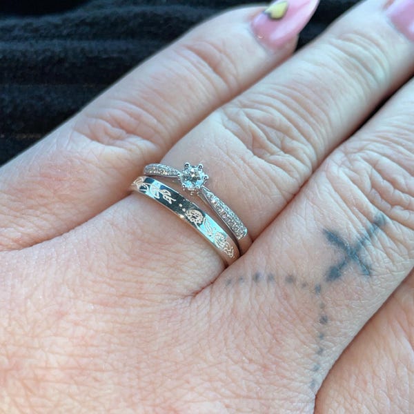 Stackable Heart Ring Set, Rings for Women, Gold Ring Set, Stackable ...