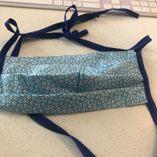 Washable Tie Back Face Mask for Adults Men Women. Quality Comfortable ...