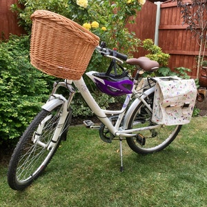 Wiklibox Wicker Bike Basket in NATURAL Color Mounted on the - Etsy