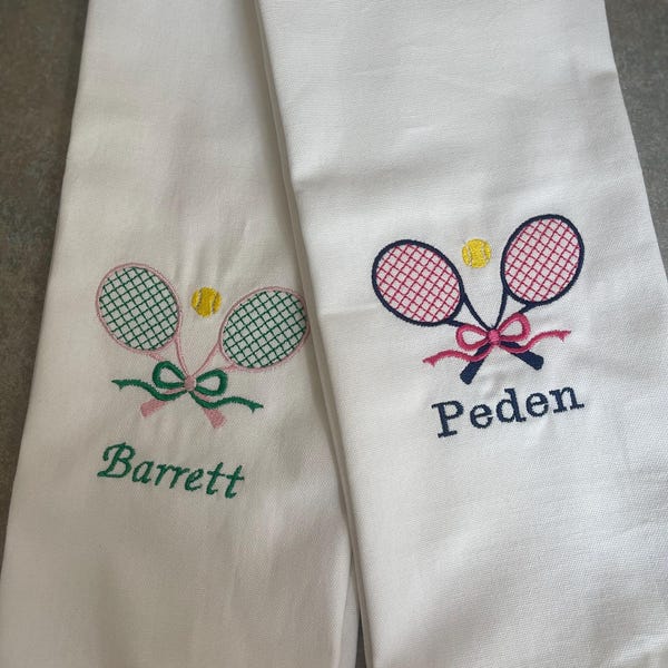 Tennis Racquets Rackets Crossed Machine Embroidery Design, 5 Sizes, PES ...