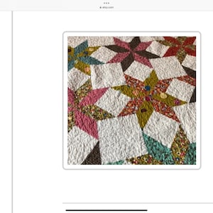 PDF Quilt Pattern Star Chain three Design Variations Multiple Size ...