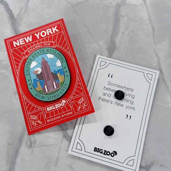 New York Travel Enamel Pins - Brooklyn Bridge Pin, New York Gift, New ...