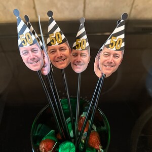 Custom Face Fans on a Stick, Face Cutouts for Bachelorette, Big Head ...