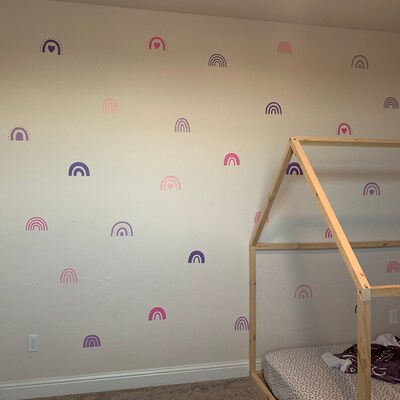 Rainbow Decals Removable Wall Stickers, Rainbow Nursery, Kids Room Wall ...