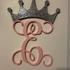 Gold Monogram - Wall Hanging - Wall Letters - Custom Painted Monogram ...