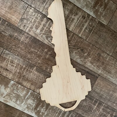 Blank Wood Key Ready to Paint, Realtor Wood Key Sign, Real Estate Agent ...