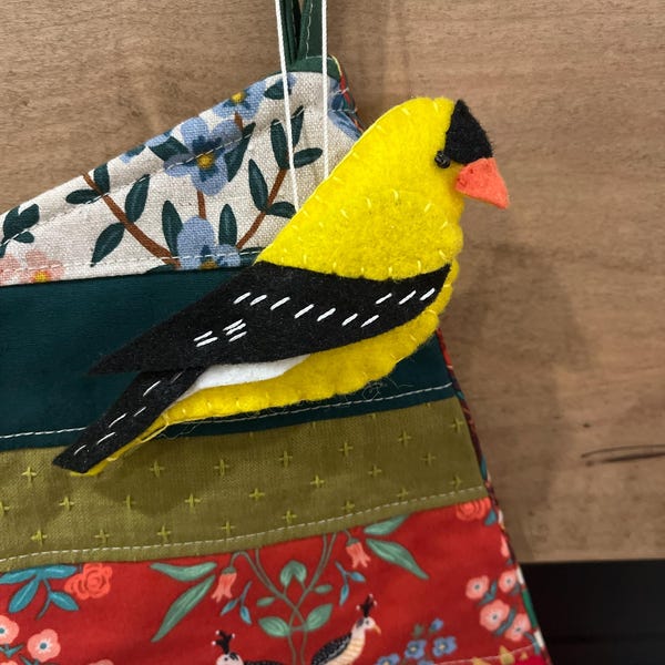 Felt Bird Collection Set of 6 Handmade Birds Ornaments Christmas Soft ...