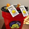 The BLUE "duck-it" Bucket-includes 30 Pre-tagged Ducks - Etsy