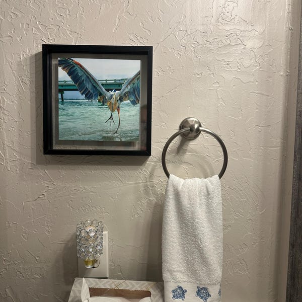 Wings of the Ocean, Anna Maria Island, Blue Heron Poster, Blue Heron ...