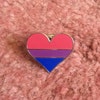 Bisexual Pride Pin Gay Lapel Pin Bisexual Flag Pin Heart - Etsy Israel