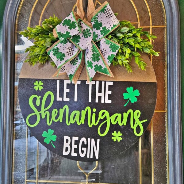 Saint Patty's Day Door Decor | Saint Pattys Day Door Sign | Let the ...