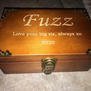 Personalized Wooden Gift Box With Lock & Key , Engraved Wood Jewelry ...