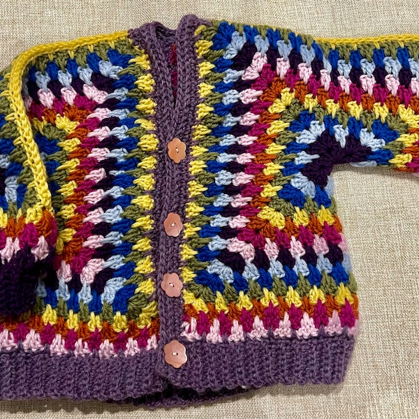 Cosy Hexi Cardi Crochet Pattern Sizes Baby to Adult Instant PDF ...