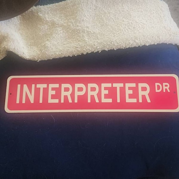Interpreter, Interpreter Gift, Interpreter Sign, Language Specialist ...