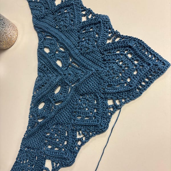 Ceylontea Shawl Crochet Pattern - Etsy UK