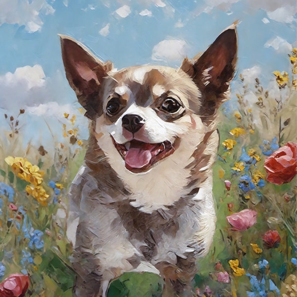 Custom Pet Portrait, Personal Pet Portrait From Photo, Digitally ...