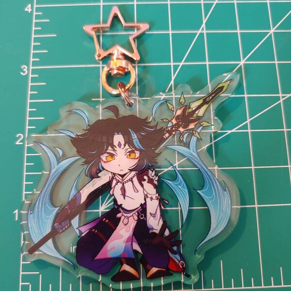 KNY Demon Samurai Anime Matching Keychain Set - Etsy