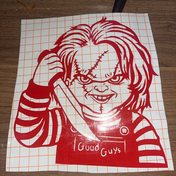 Chucky Vinyl Car Decal - Etsy