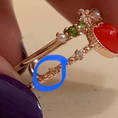 Colorful Chunky Ring, Funky Acrylic Ring, Retro Resin Rings, Rings for ...