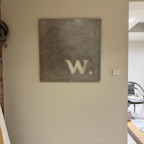 Corten Steel, Custom Made Laser Cut House Signs, Custom Laser Cut ...