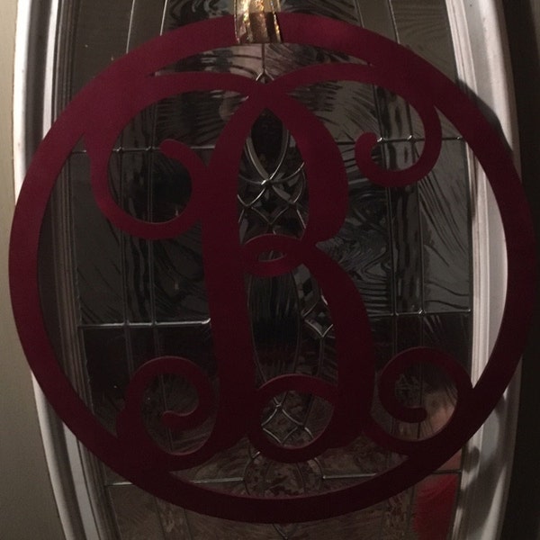 Circle Monogram - Large Wood Monogram Letter - 18"-24" - 150201 - Etsy