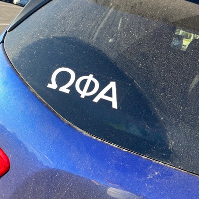 Delta Phi Lambda Marble 5 X 5 Sticker - Etsy