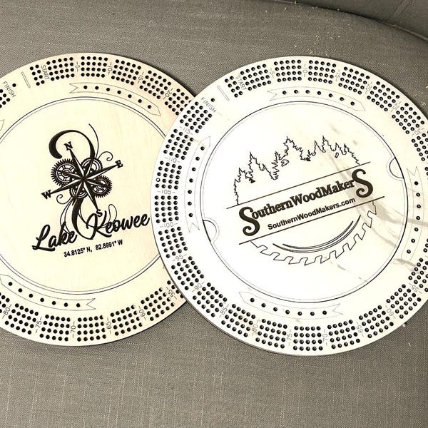 Cribbage Board, With Storage, Round, SVG, Laser Cutting File - Etsy