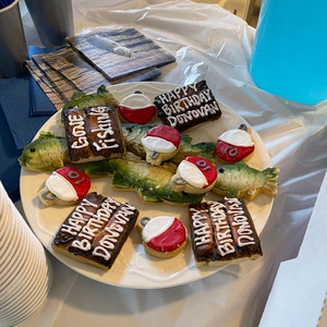 Gone Fishing Bass Cookies, Birthday, Fathers Day, Retirement Gift - Etsy