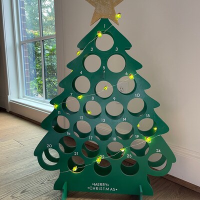 Beer Can Advent Calendar Tipsy Tree Wood Beer Can Tree Canned Beer Tree ...