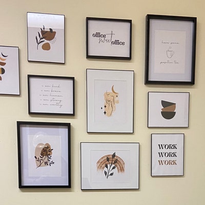 Minimalist Office Wall Art, Home Office Prints, Trendy Office Art ...